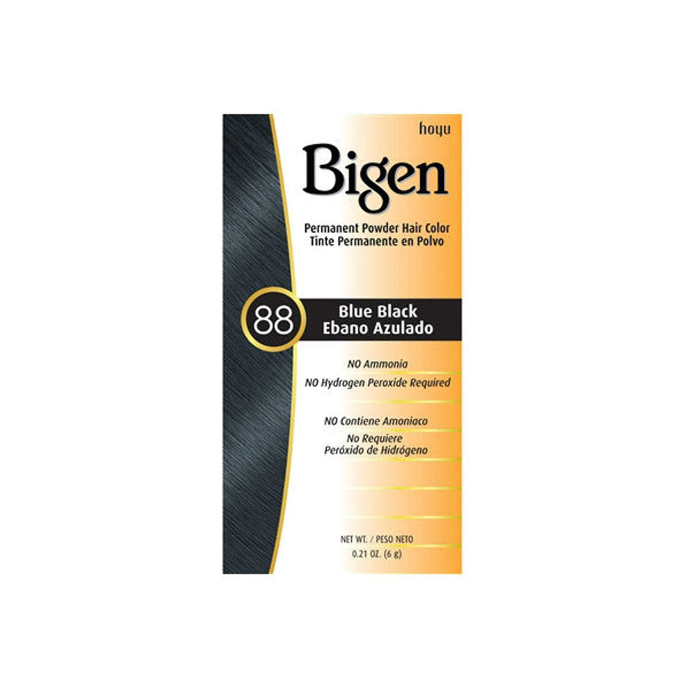 Bigen Permanent Powder Hair Color 88 Blue Black .21 oz – United Beauty ...
